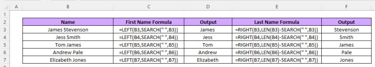 How to Separate Names in Excel - 2 Easy Methods - Chronicles of Data